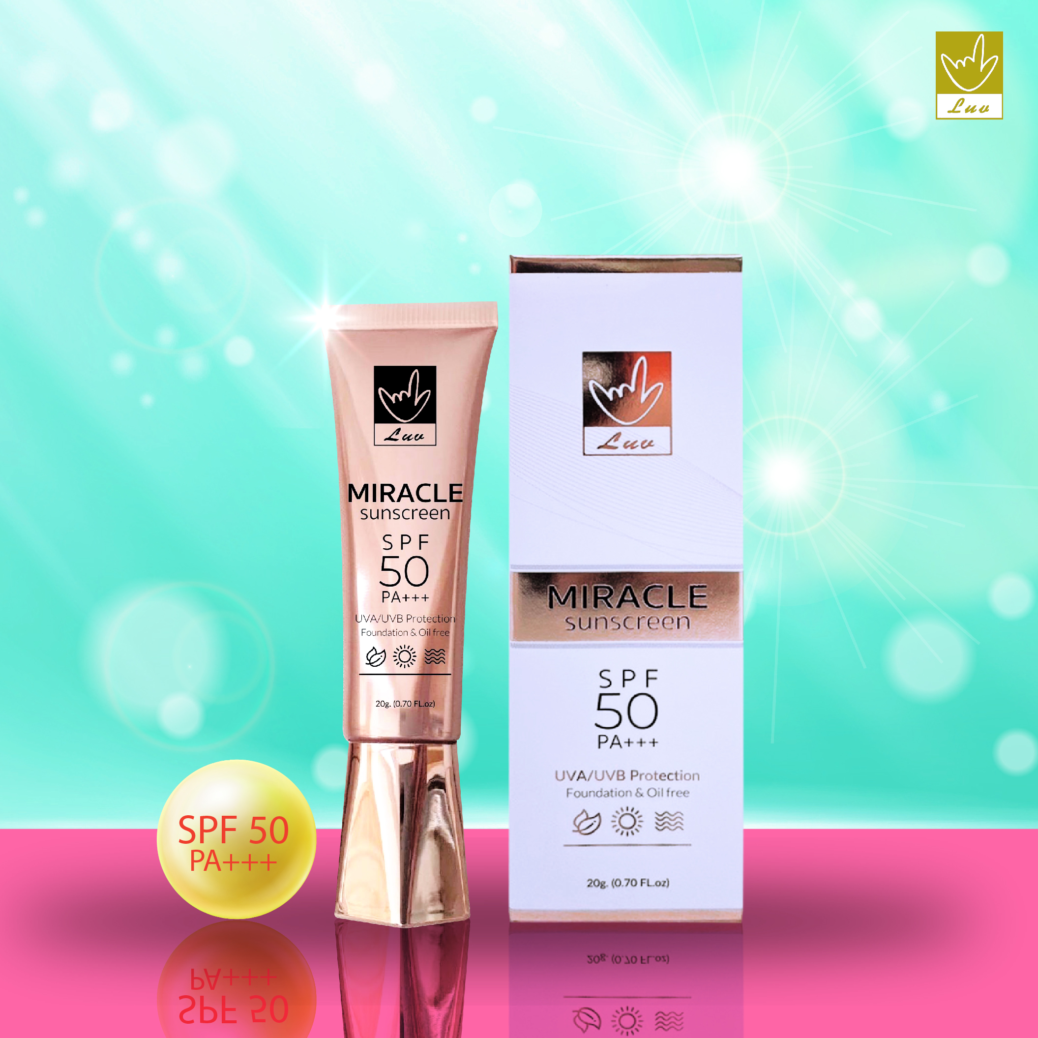 LUV Miracle Sunscreen SPF50PA+++ - AllHealthyOnline